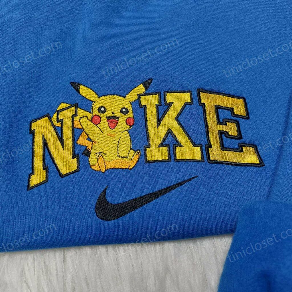 Stitch And Angel Nike Embroidered Shirt, Custom Nike Embroidered Shirt ...