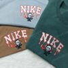 Halloween Ghost Nike Shirt, Custom Nike Logo Embroidered Sweatshirt ...