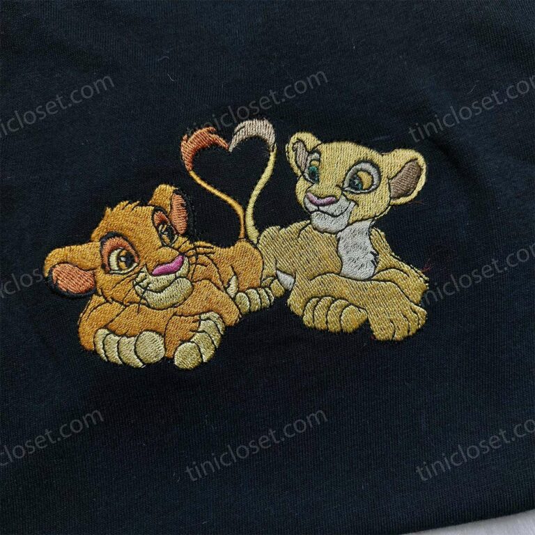 Nala Simba Embroidered Shirt, Lion King Embroidered Shirt, Disney ...