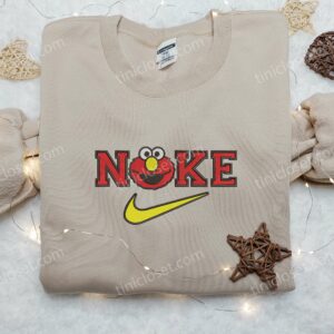 Elmo Nike Embroidered Shirt, Custom Nike Embroidered Shirt, Cute ...