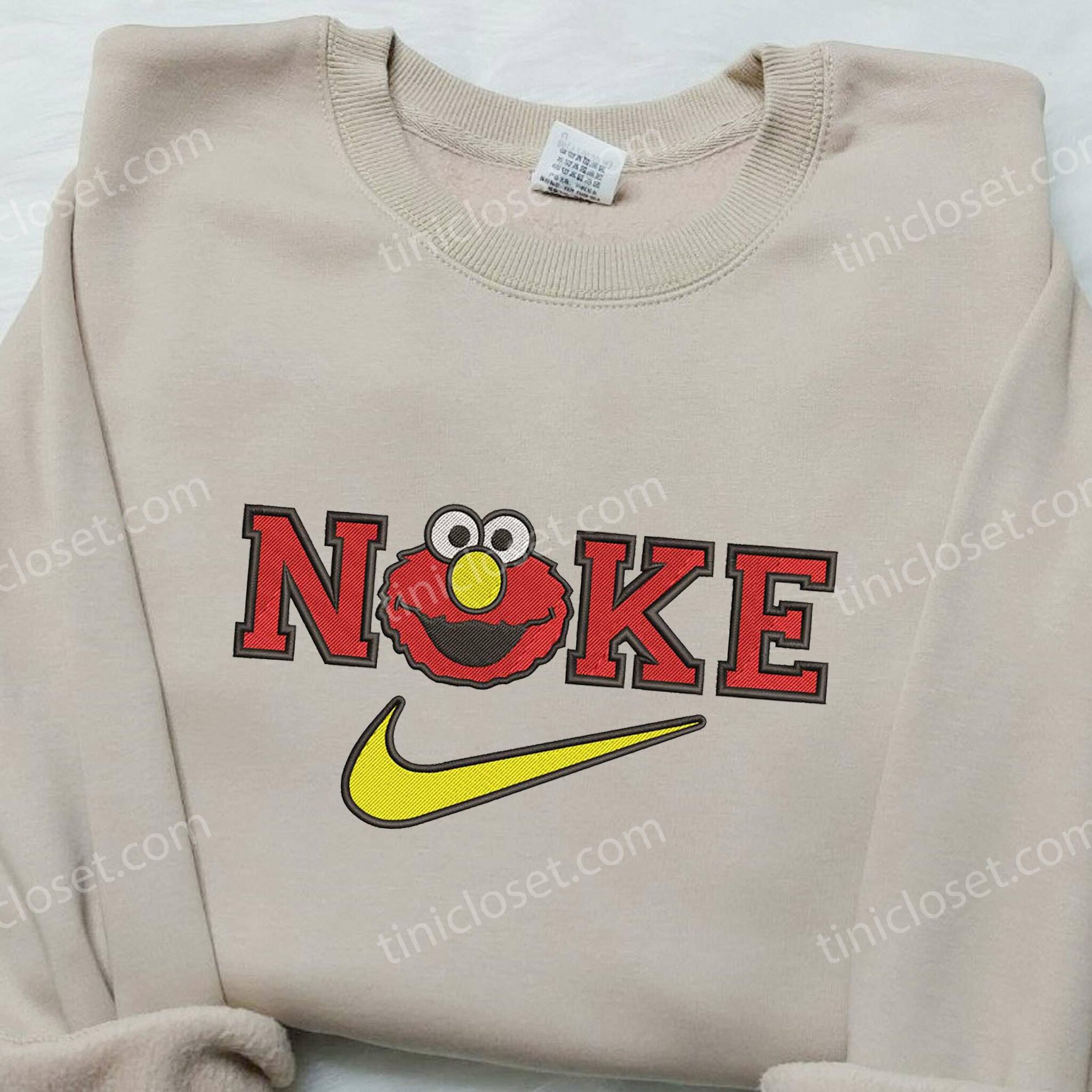 Elmo Nike Embroidered Shirt, Custom Nike Embroidered Shirt, Cute ...