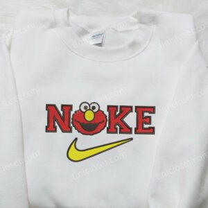 Elmo Nike Embroidered Shirt, Custom Nike Embroidered Shirt, Cute ...