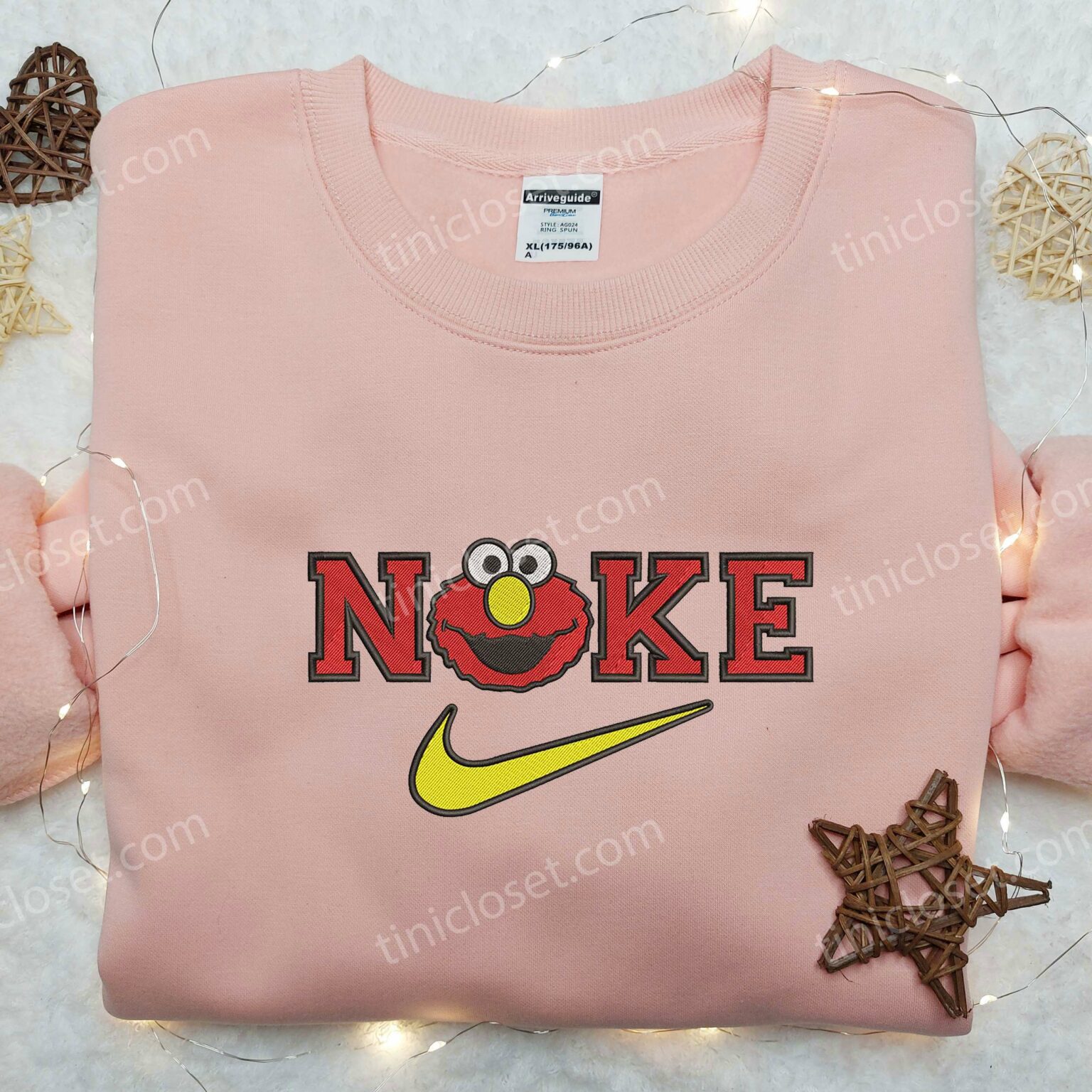 Elmo Nike Embroidered Shirt, Custom Nike Embroidered Shirt, Cute ...