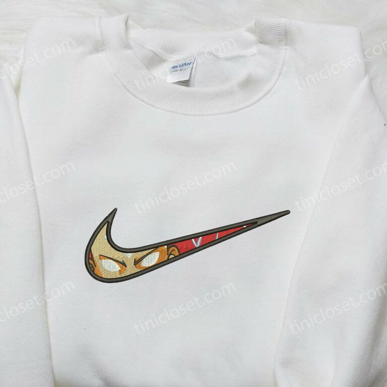 Aang Nike Swoosh Embroidered Shirt, Avatar Embroidered Shirt, Cartoon ...