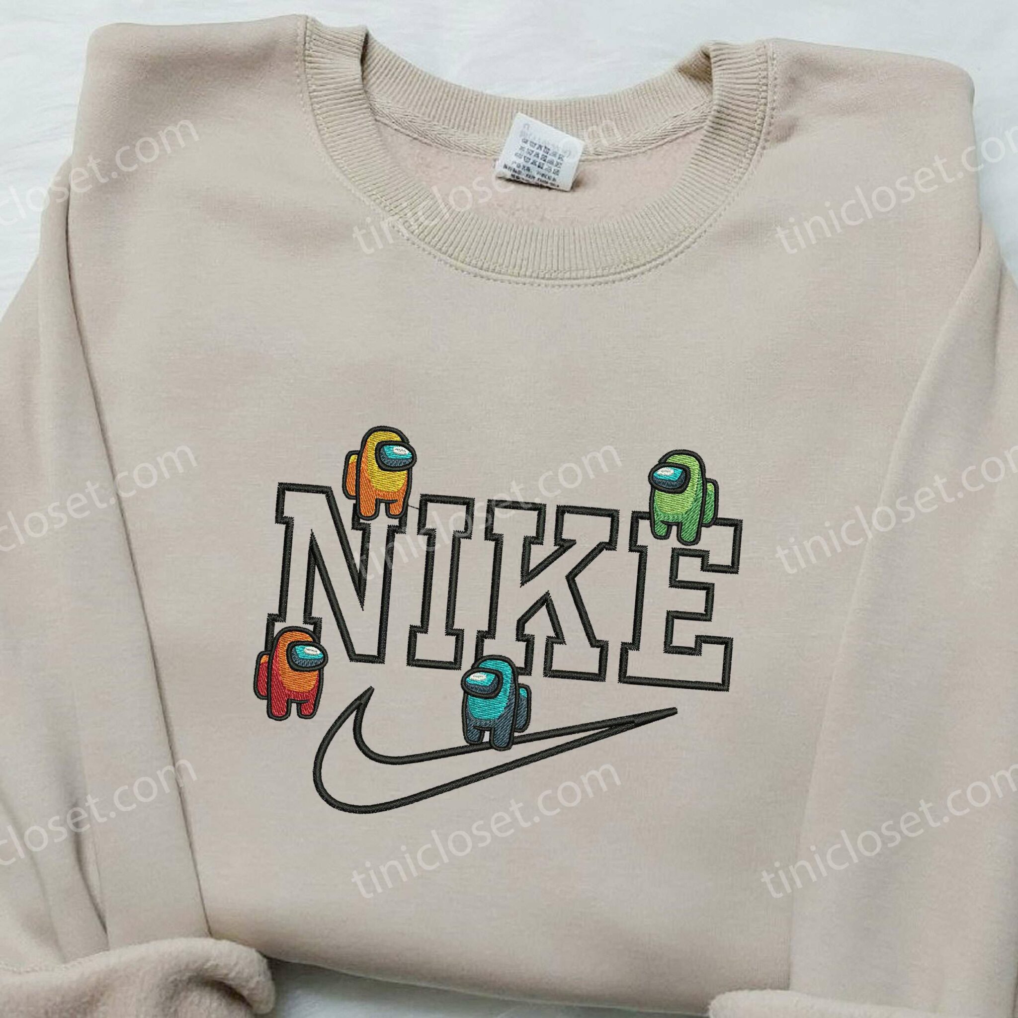 Nike x Among Us Embroidered Shirt, Nike Inspired Embroidered Shirt ...