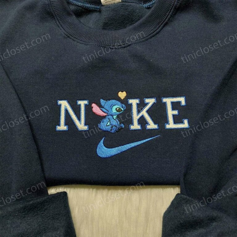 Nike Stitch Love Embroidered Sweatshirt, Lilo and Stitch Embroidered ...