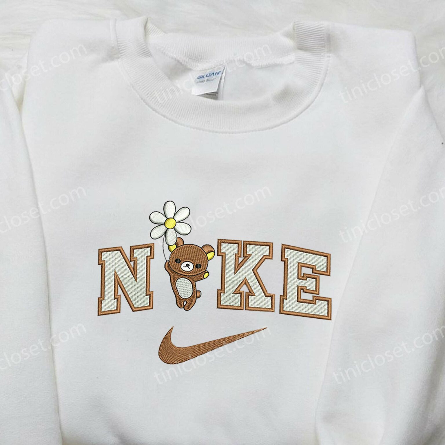 Shrek x Nike Embroidered Sweatshirt, Shrek Cartoon Embroidered Shirt ...