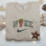 Baby Groot Love x Nike Embroidered Shirt, Nike Embroidered Shirt, Movie ...