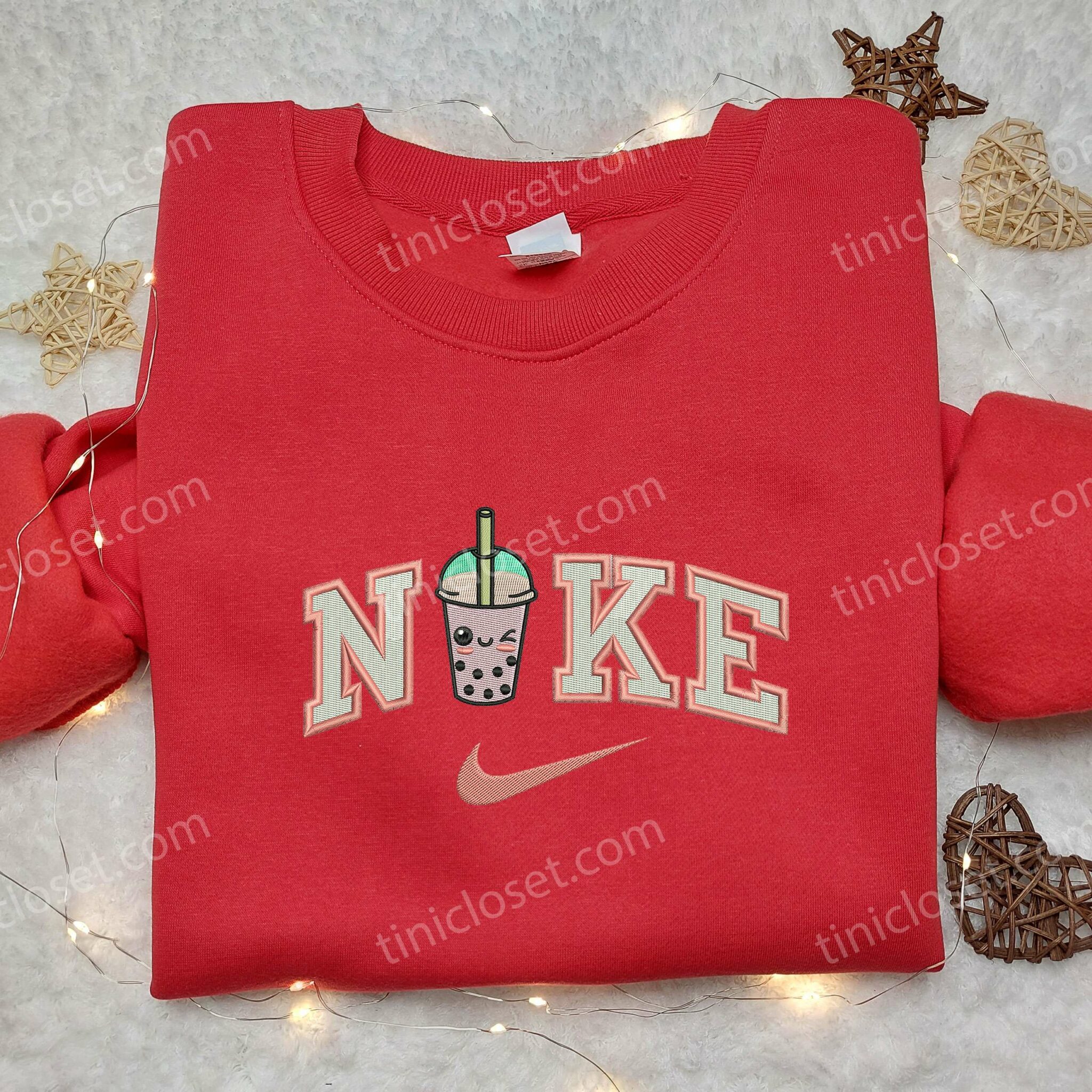 Double Outline Gap x Nike Embroidered Shirt, Gift For Wife Embroidered ...