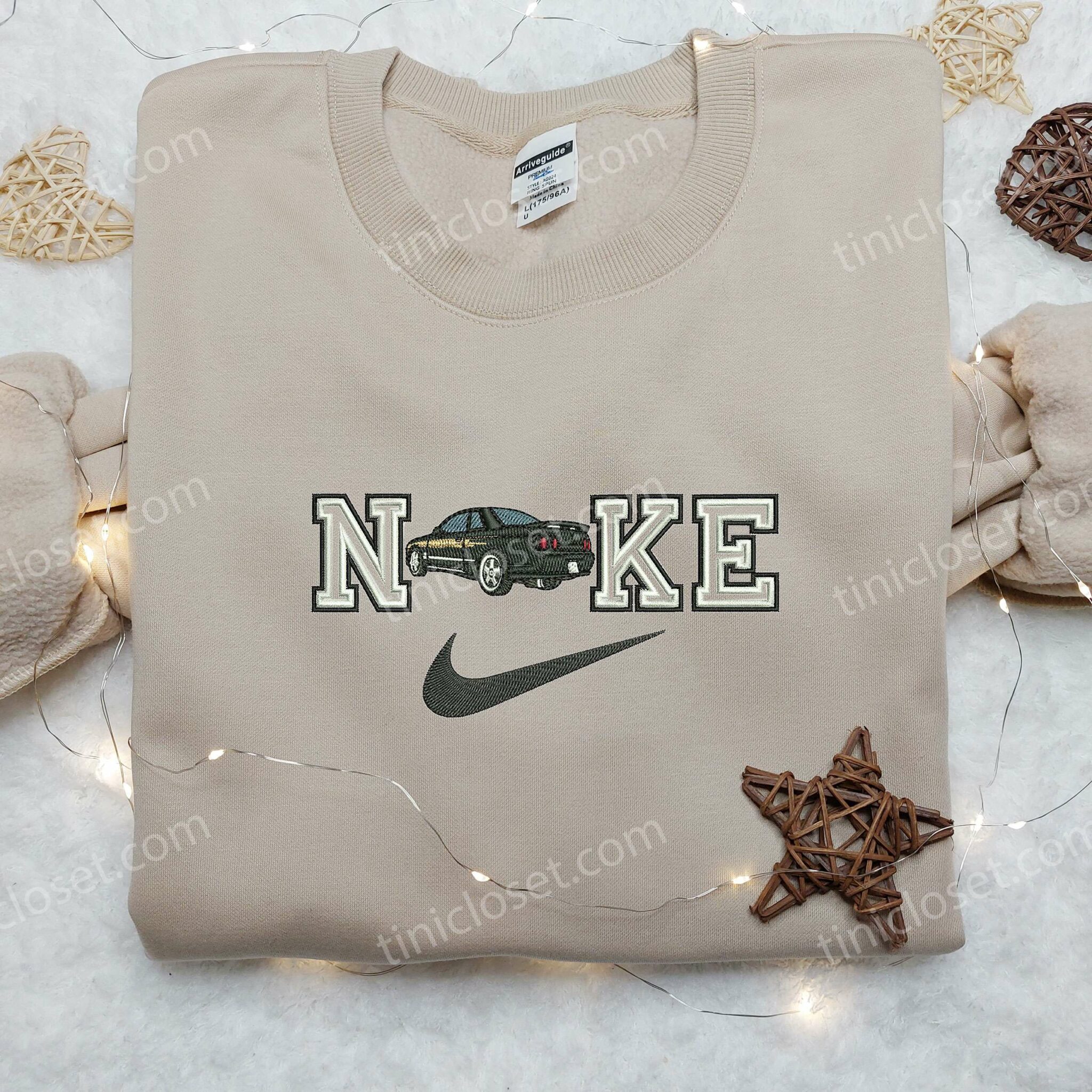 Car x Nike Embroidered Shirt, Custom Nike Embroidered Shirt ...