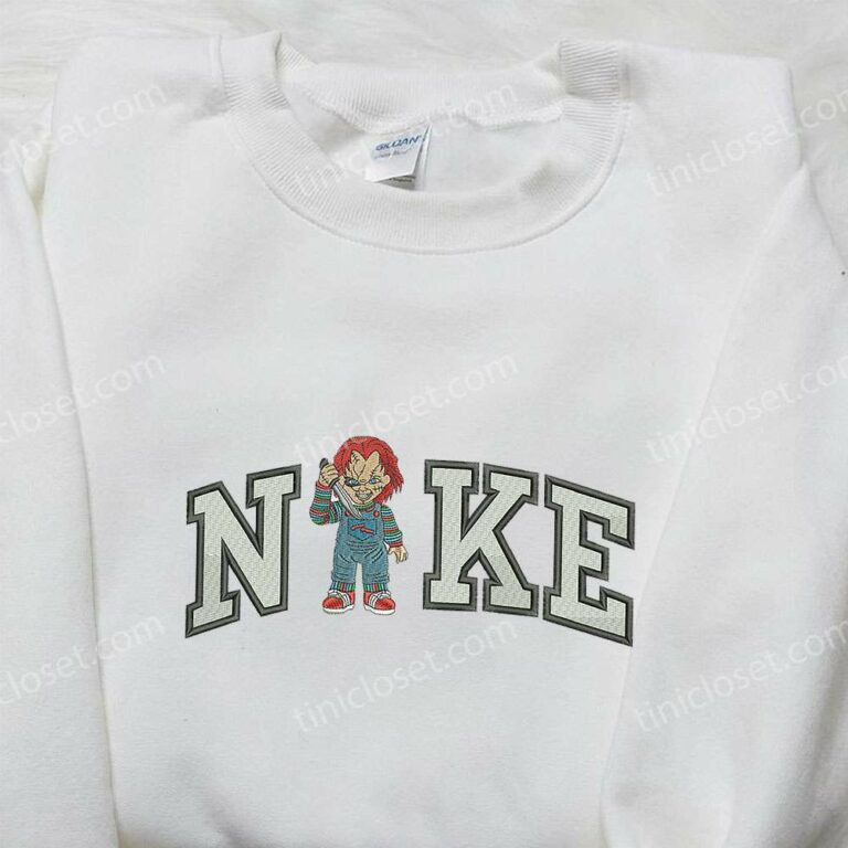 Chucky Stand x Nike Embroidered Shirt, Child's Play Embroidered Shirt ...