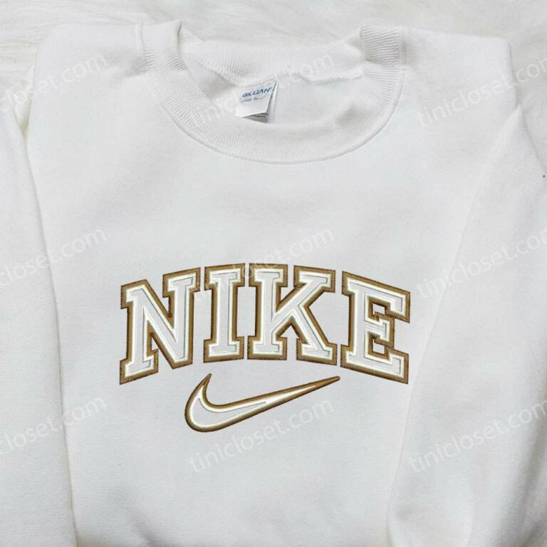Nike Inspired Embroidered Shirt, Nike Vintage Embroidered Shirt, Nike ...