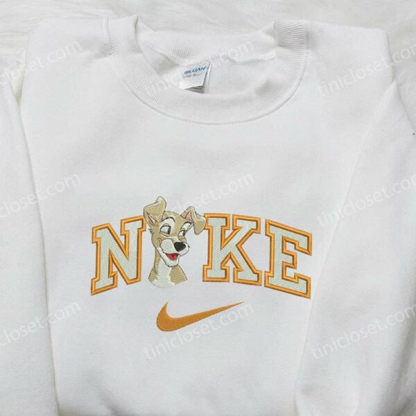 Tramp x Nike Embroidered Hoodie, Lady and the Tramp Embroidered Shirt ...