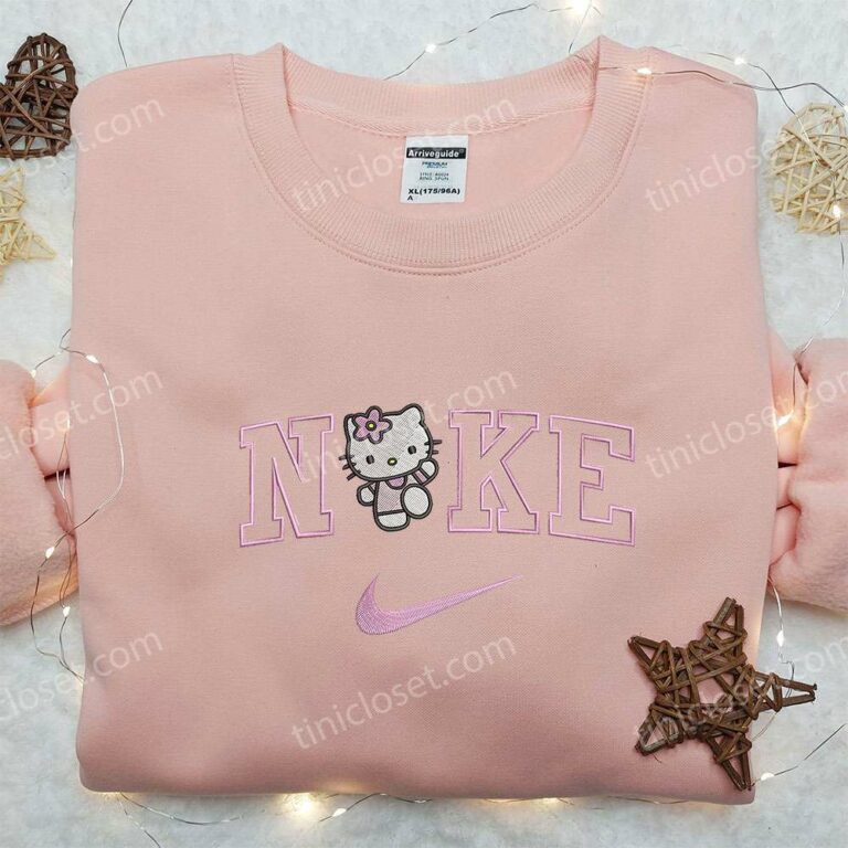 Hello Kitty x Nike Embroidered Shirt, Nike Inspired Embroidered ...