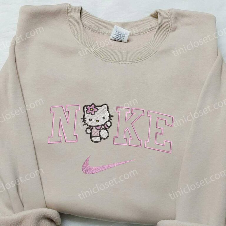 Hello Kitty x Nike Embroidered Shirt, Nike Inspired Embroidered ...