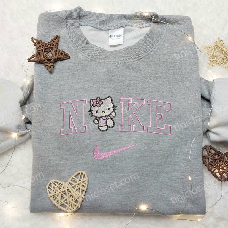 Hello Kitty x Nike Embroidered Shirt, Nike Inspired Embroidered ...