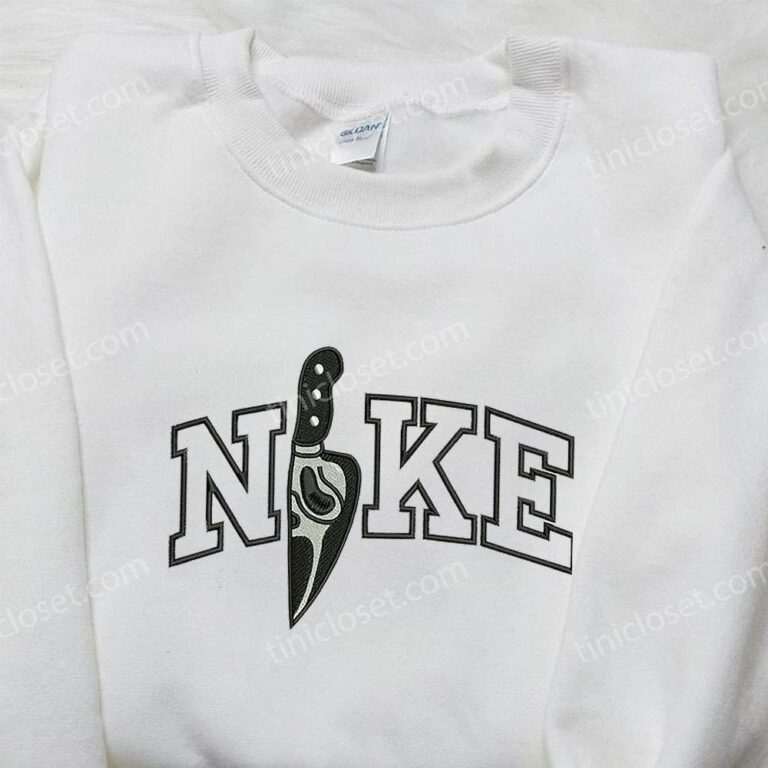 Devil Hand x Nike Embroidered Shirt, Halloween Embroidered Shirt ...