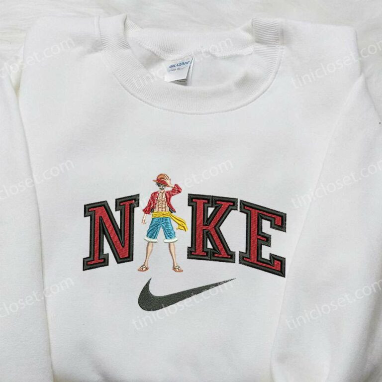 Portgas D. Ace x Nike Swoosh Anime Embroidered Hoodie, One Piece ...