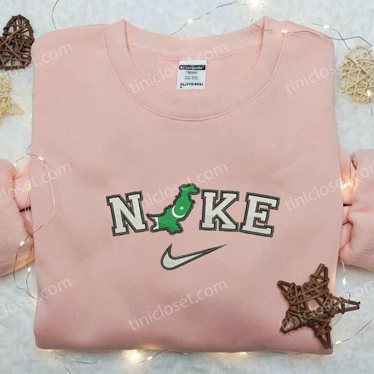 Map of Pakistan x Nike Embroidered Sweatshirt, Nike Inspired ...