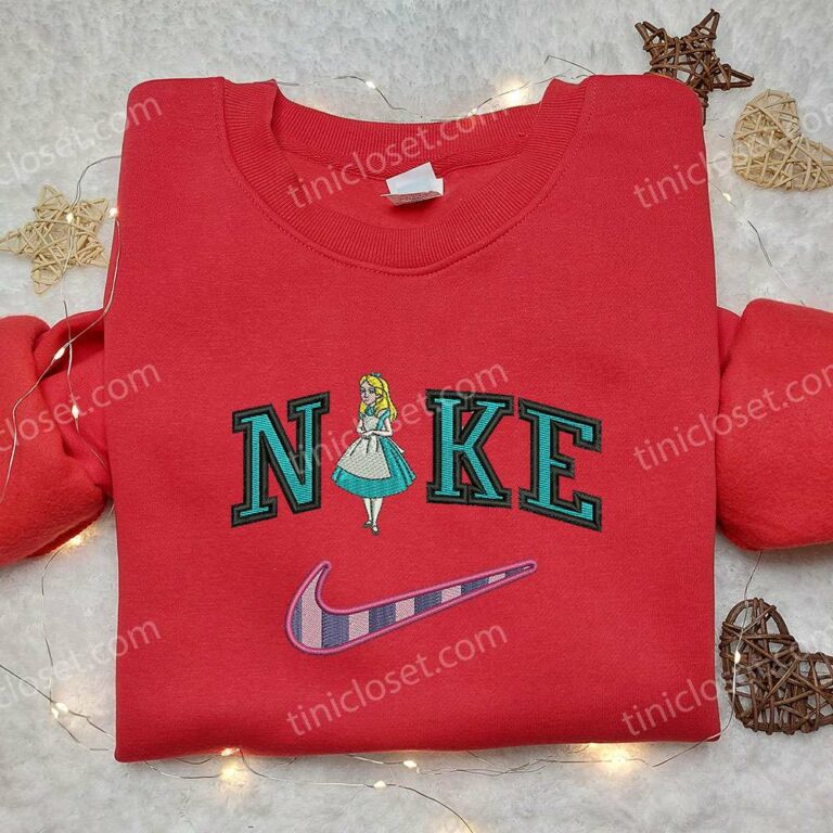 Alice x Nike Embroidered Shirt, Alice in Wonderland Disney Embroidered ...