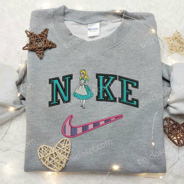Alice x Nike Embroidered Shirt, Alice in Wonderland Disney Embroidered ...