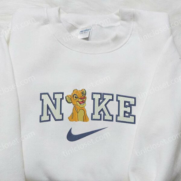 Simba x Nike Embroidered Sweatshirt, The Lion King Disney Embroidered ...