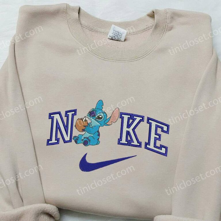 Stitch Coconut x Nike Embroidered Sweatshirt, Lilo and Stitch Cartoon ...