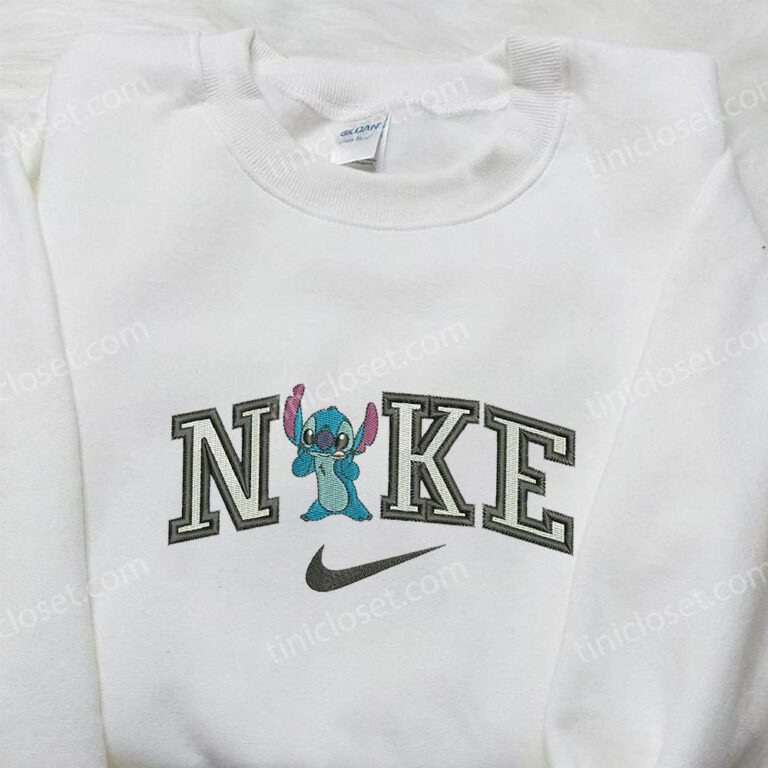 Stitch x Nike Embroidered Sweatshirt, Lilo and Stitch Cartoon ...
