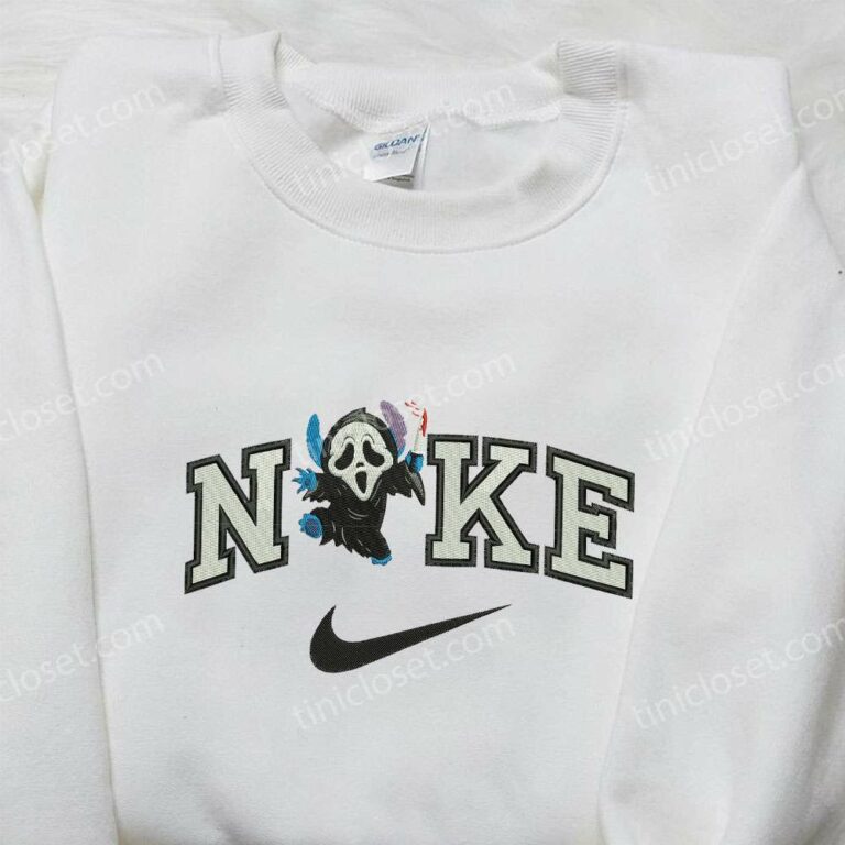 Ghostface Stitch x Nike Embroidered Sweatshirt, Nike Inspired ...