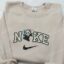 Ghostface Stitch x Nike Embroidered Sweatshirt, Nike Inspired ...
