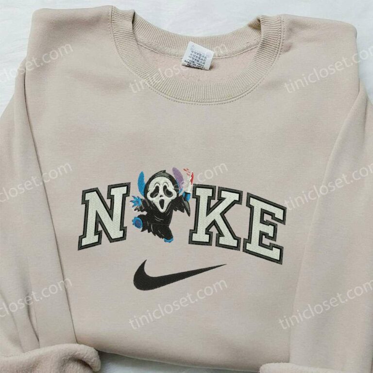Ghostface Stitch x Nike Embroidered Sweatshirt, Nike Inspired ...