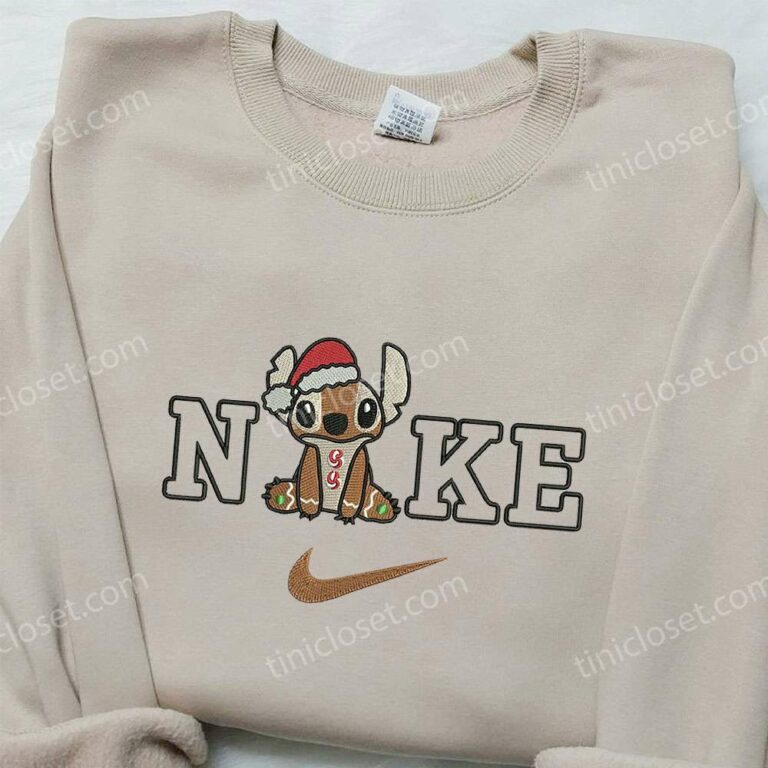 Nike x Stitch Gingerbread Embroidered Sweatshirt, Nike Inspired ...