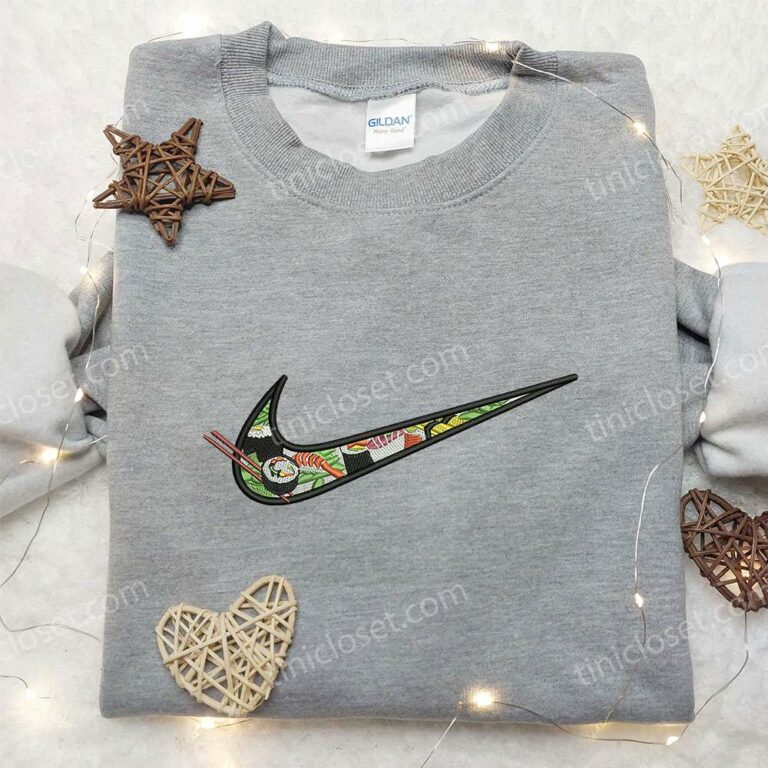 Sushi x Nike Swoosh Embroidered Sweatshirt, Favorite Food Embroidered ...