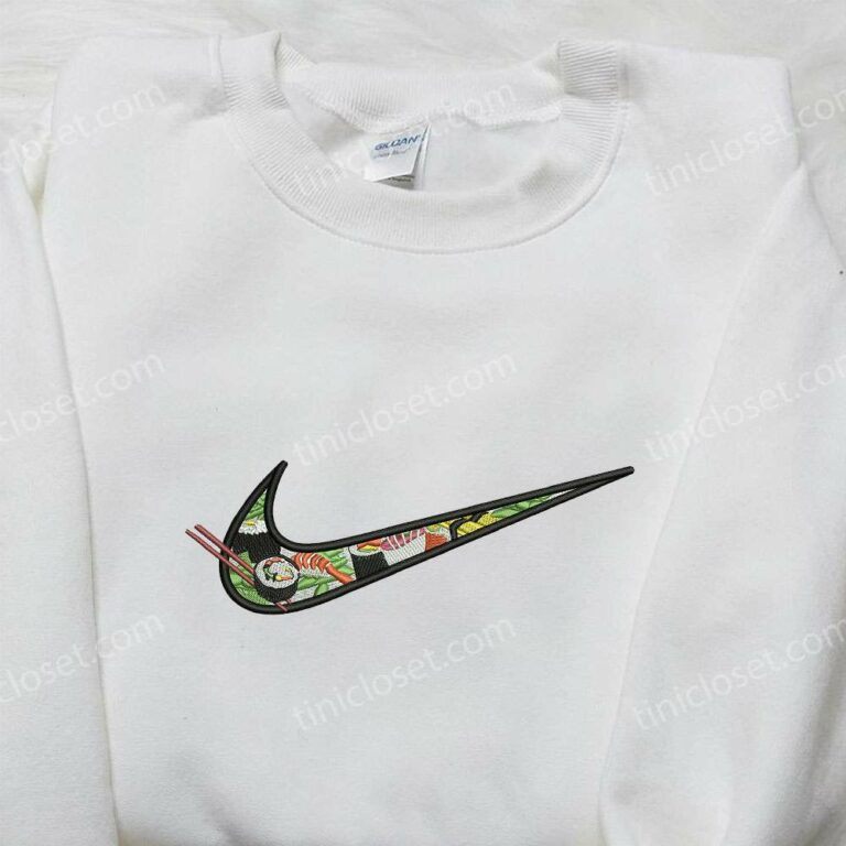 Sushi x Nike Swoosh Embroidered Sweatshirt, Favorite Food Embroidered ...
