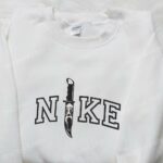 Ghostface Knife x Nike Embroidered Hoodie, Nike Inspired Embroidered ...