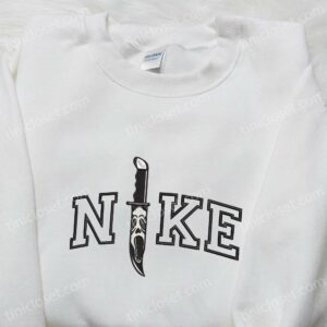 Ghostface Knife x Nike Embroidered Hoodie, Nike Inspired Embroidered ...