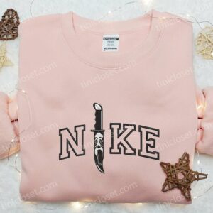 Ghostface Knife x Nike Embroidered Hoodie, Nike Inspired Embroidered ...