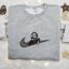 Ghostface x Nike Swoosh Embroidered Hoodie, Nike Inspired Embroidered ...