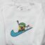 Spongebob squarepants Skiing x Nike Swoosh Embroidered Hoodie ...