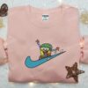 Spongebob squarepants Skiing x Nike Swoosh Embroidered Hoodie ...