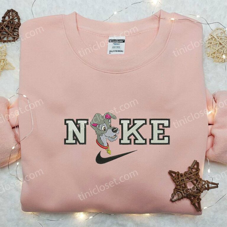 Tramp x Nike Embroidered Hoodie, Lady and the Tramp Embroidered Shirt ...