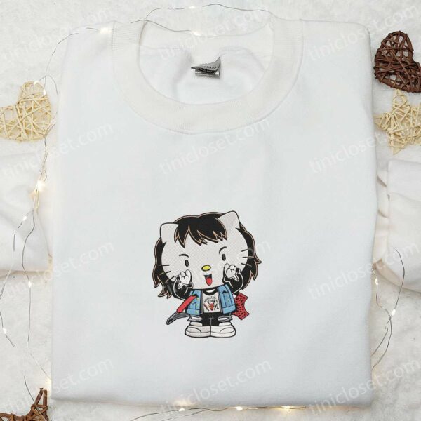 Eddie Munson Stranger Things x Hello Kitty Embroidered Sweatshirt ...