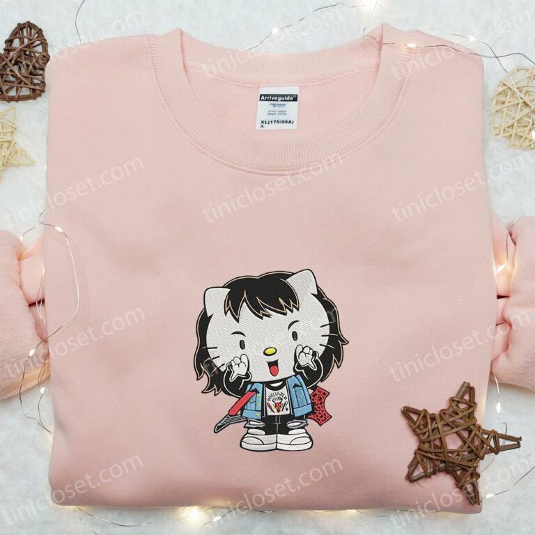 Eddie Munson Stranger Things x Hello Kitty Embroidered Sweatshirt ...