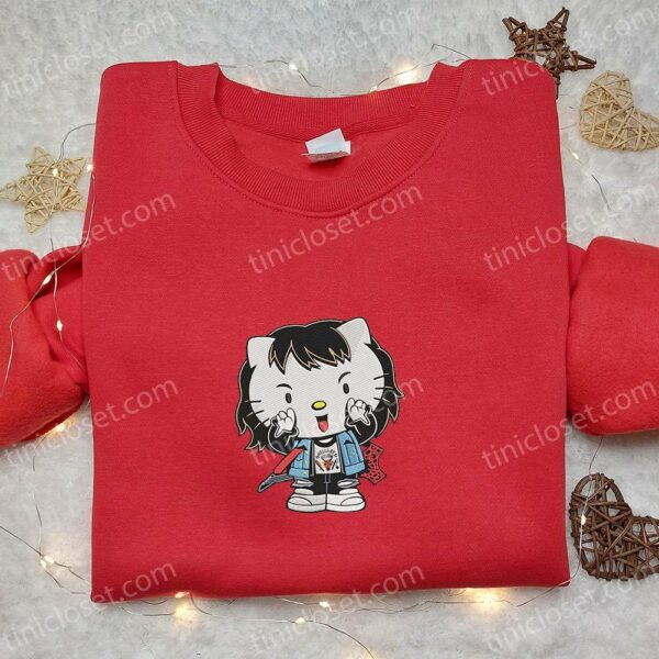 Eddie Munson Stranger Things x Hello Kitty Embroidered Sweatshirt ...
