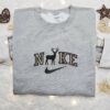 Deer Silhouette x Nike Embroidered Shirt, Animal Embroidered Shirt ...