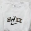 Deer Silhouette x Nike Embroidered Shirt, Animal Embroidered Shirt ...