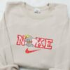 Dumbo x Nike Cartoon Embroidered Sweatshirt, Dumbo Disney Embroidered ...