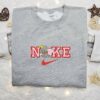 Dumbo x Nike Cartoon Embroidered Sweatshirt, Dumbo Disney Embroidered ...