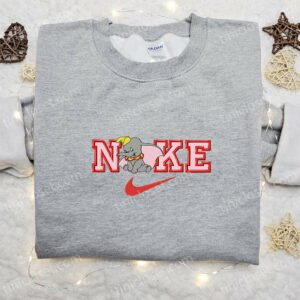 Dumbo x Nike Cartoon Embroidered Sweatshirt, Dumbo Disney Embroidered ...
