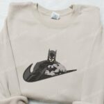 Batman x Nike Swoosh Movie Embroidered Shirt, DC Comic Embroidered ...